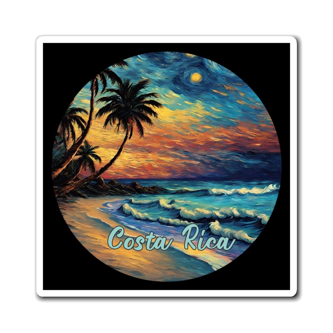 Costa Rica Magnet, Tropical Fridge Magnet, Travel Gift Souvenir ...