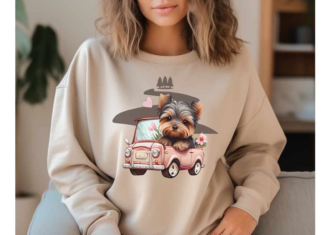Yorkie Sweatshirt, Dog Mom Shirt, Gift for Dog Mama, Yorkshire Terrier ...