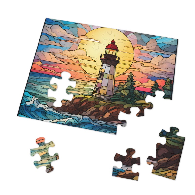 Lighthouse Puzzle - Etsy