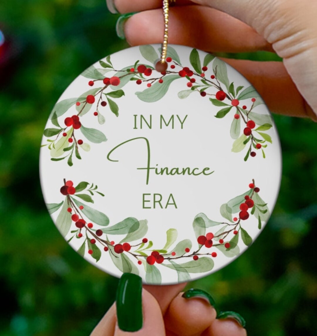 Finance Ornament, Finance Gift, Financing Christmas Tree Ornament, Gift ...
