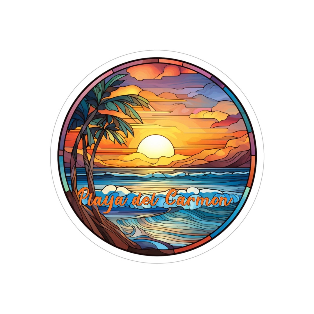 Playa Del Carmen Sticker, Vinyl Outdoor Sticker, Cute Mexico Vacation ...