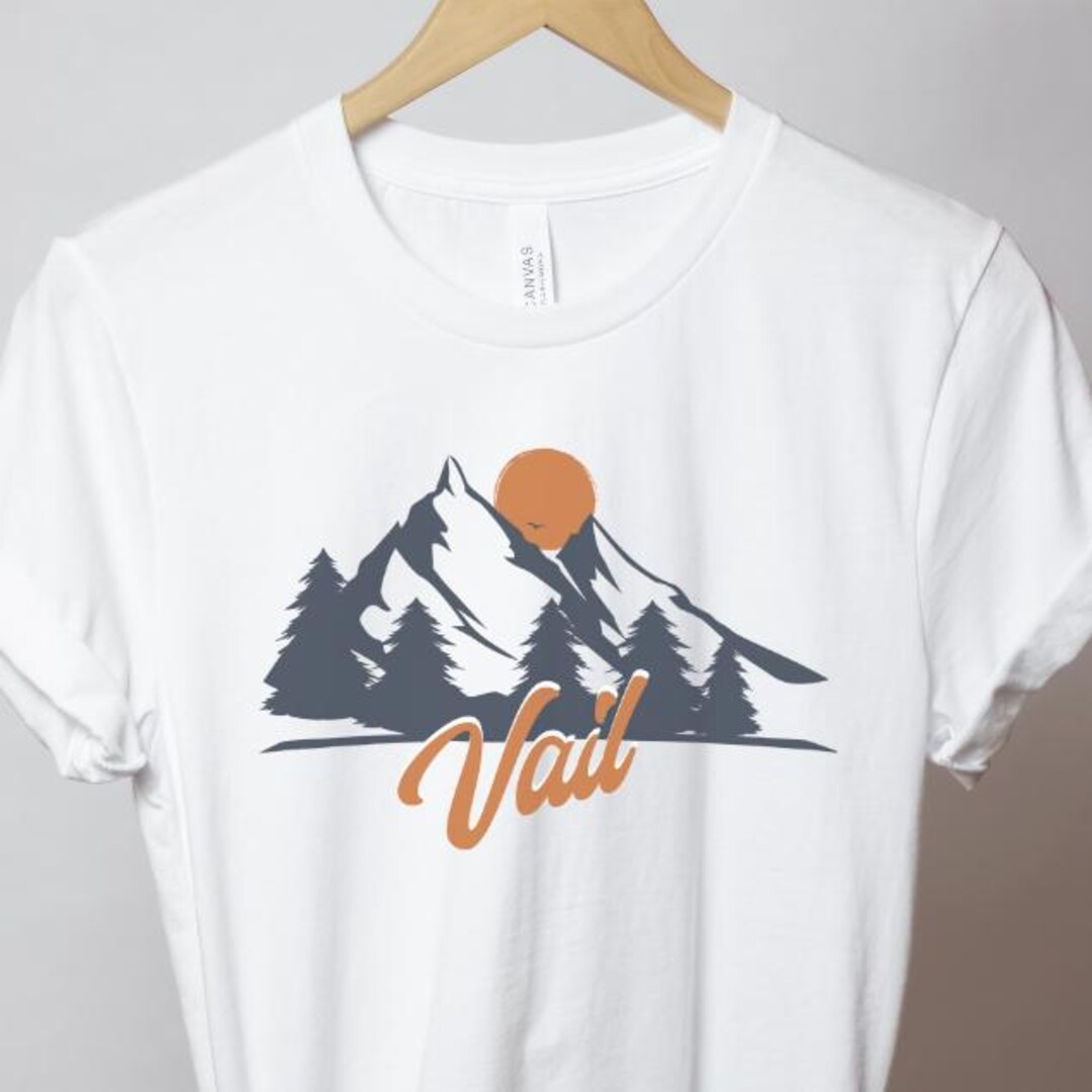 Vail Shirt, Vail Tshirt, Vail T-shirt Colorado Souvenir, Retro T-shirt ...