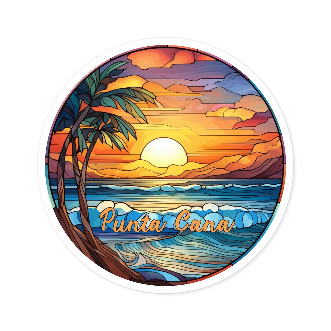 Punta Cana Sticker, Travel Gifts, Travel Stickers, Indoor Outdoor Vinyl ...