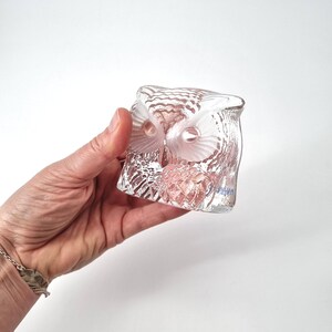 1985 Nybro Glass Owl Paperweight, Owl Figurine, Nybro Sweden, Bookshelf ...