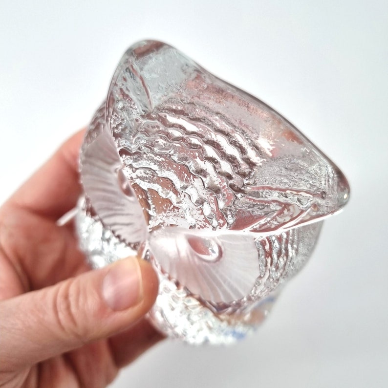 1985 Nybro Glass Owl Paperweight, Owl Figurine, Nybro Sweden, Bookshelf ...