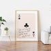 Playing Card Print Trendy Wall Art Prints Retro Bar Cart Decor Preppy ...