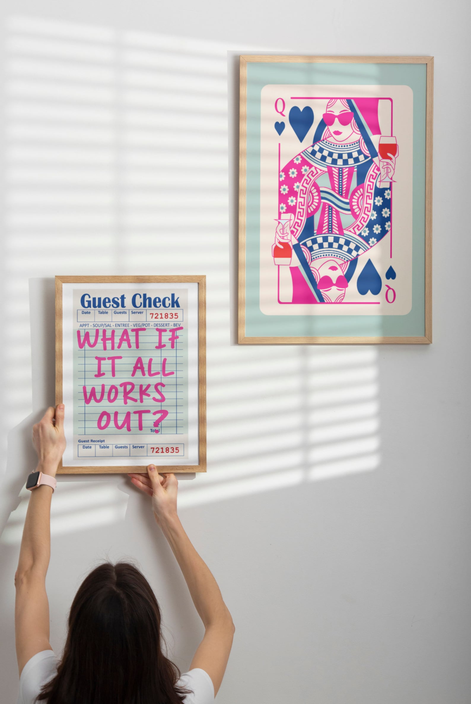What If It All Works Out Guest Check Queen of Hearts Playing Card ...