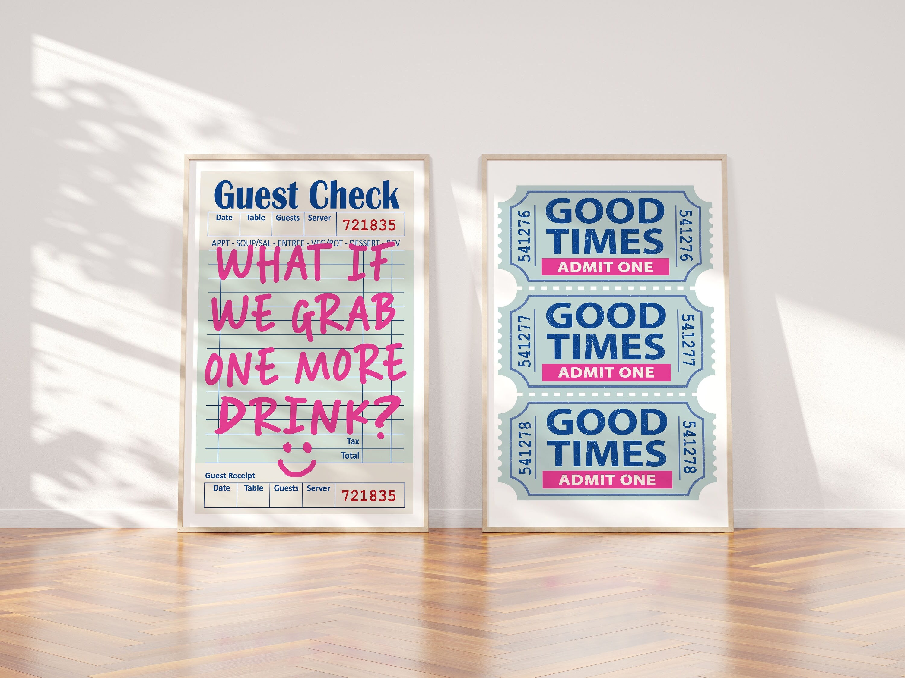 What If We Grab One More Drink Guest Check Good Times Ticket Maximalist ...