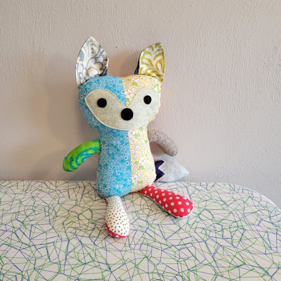 Foxy Patchwork Plushie - Etsy