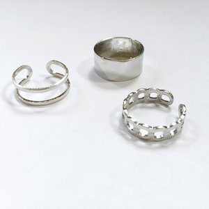 BTS Fashion Inspired Jimin & V Stackable Silver Rings - Etsy