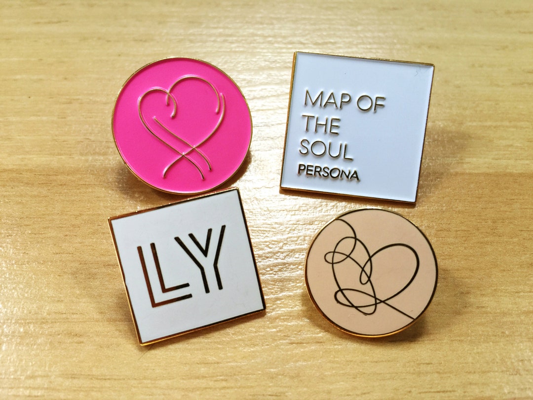 BTS Gold Enamel Pin Badge: Love Yourself ANSWER & Map of the Soul ...