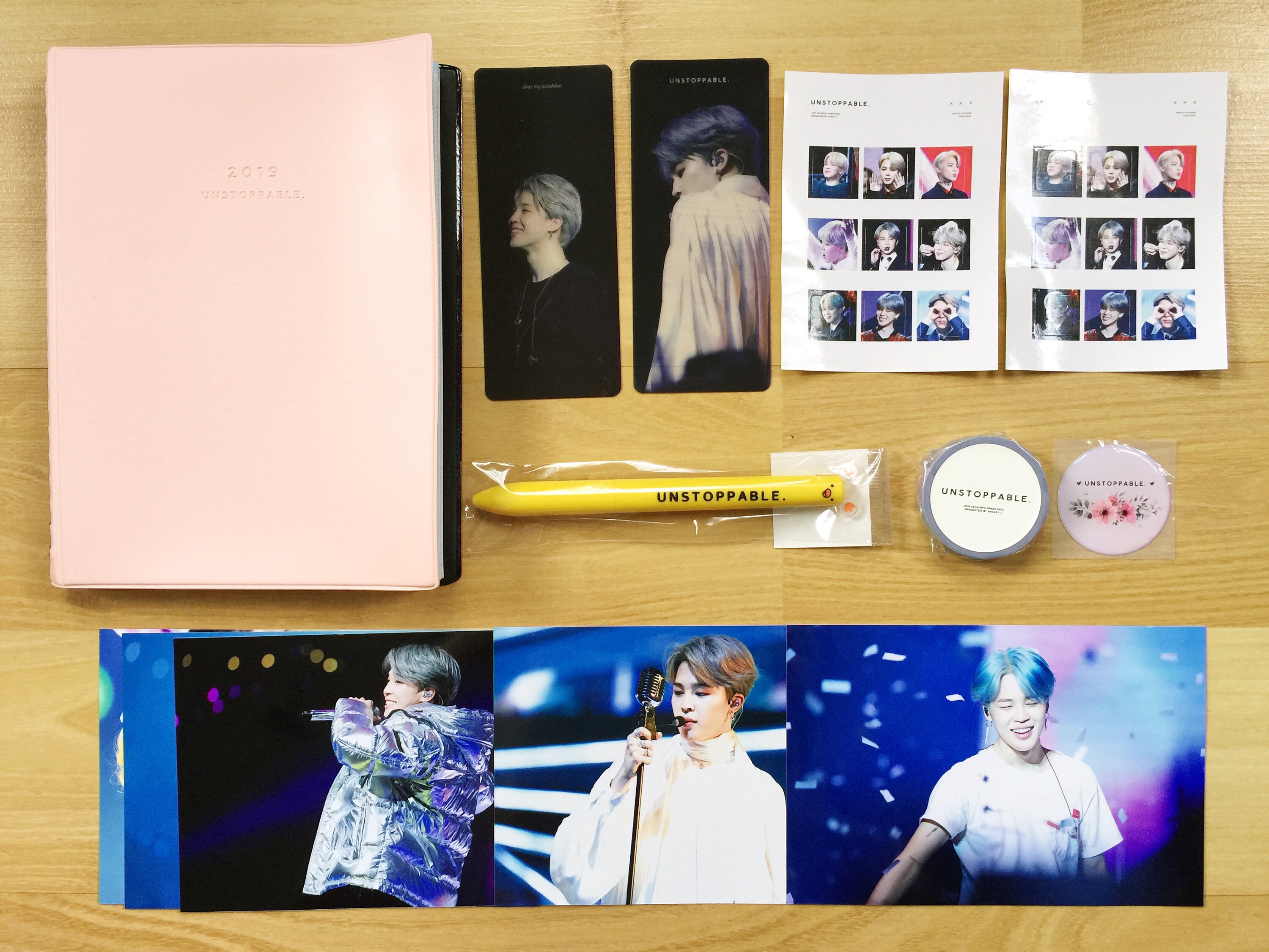 BTS JIMIN Gift Set: Enamel Pin Bookmark Sticker Diary | Etsy