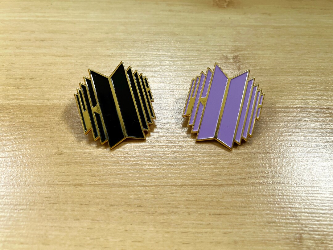 BTS Gold Enamel Pin Badge: Proof - Etsy