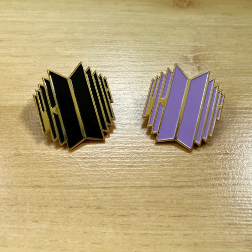 BTS Gold Enamel Pin Badge: HYYH Flower MOTS 7 Black Swan - Etsy