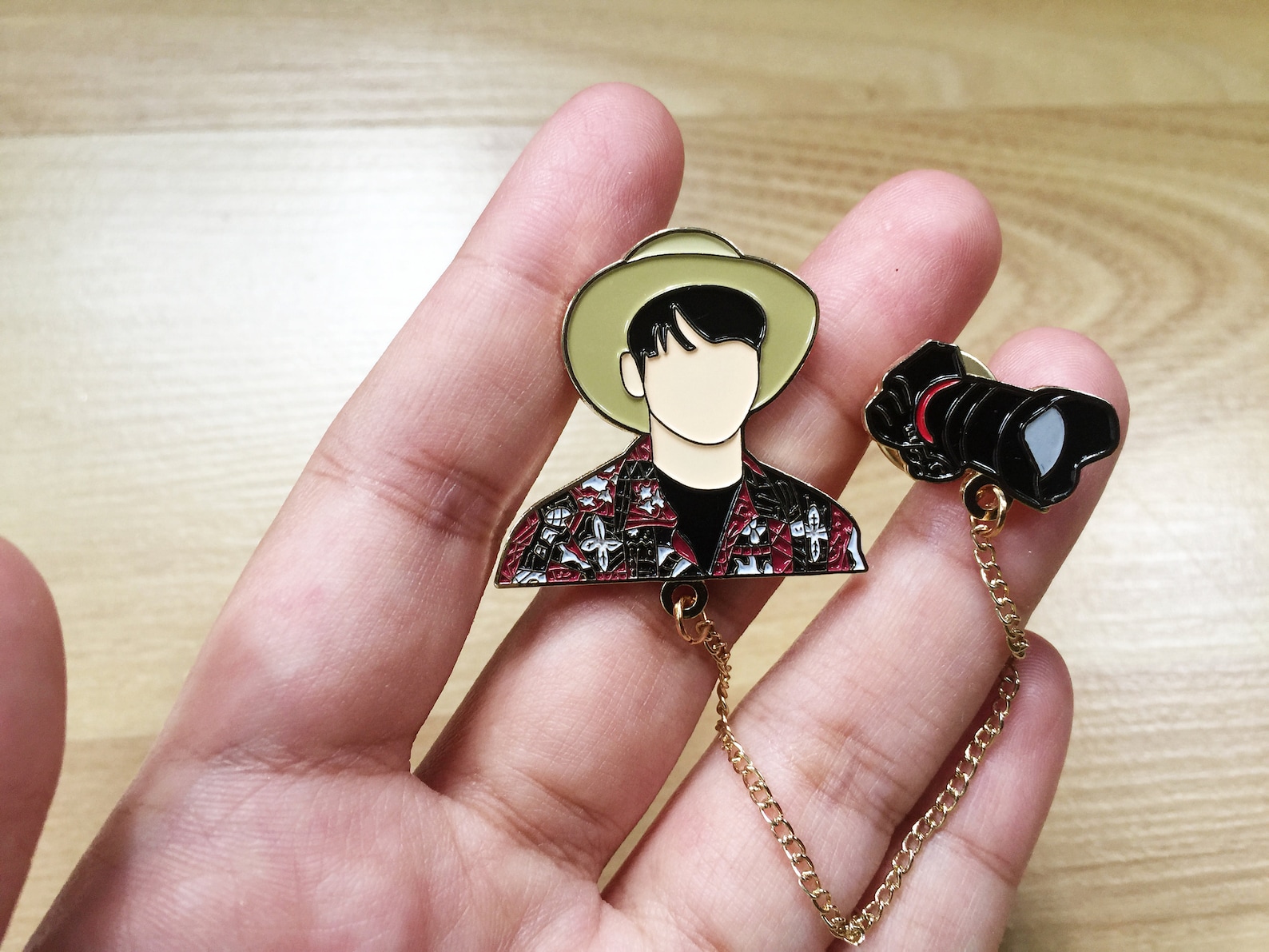 BTS Gold Enamel Pin Badge: Bon Voyage, Euphoria & Kore - Etsy
