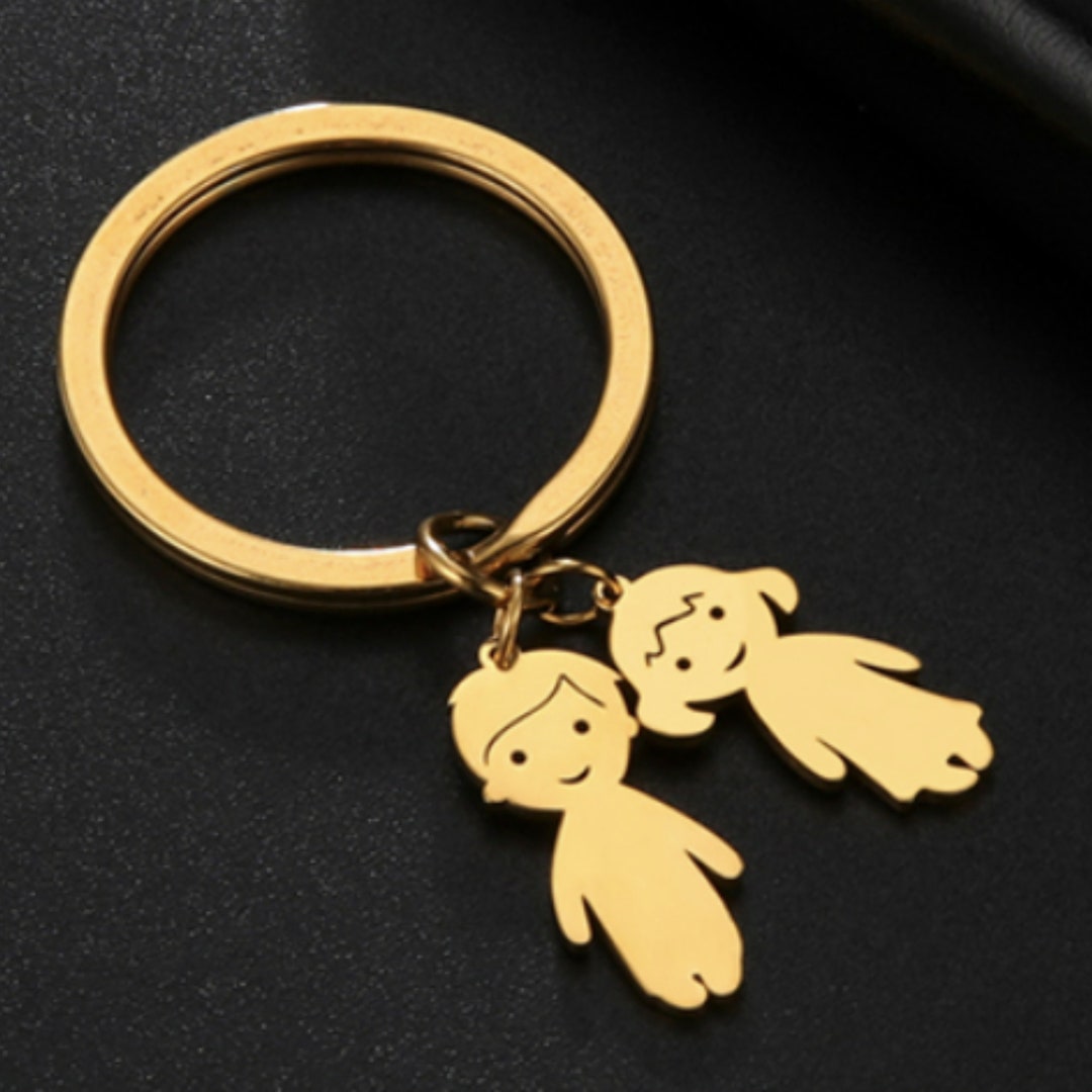 Personalized Dad Key Chain, Father's Day Gift, Gift for Dad, Father Key ...