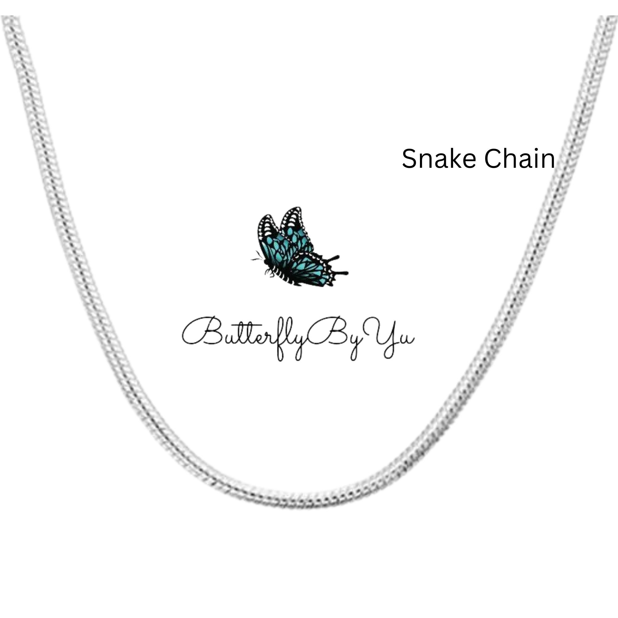 Waterproof Snake Chain, Twist Curb Classic Snake Chain, Stainless Steel ...
