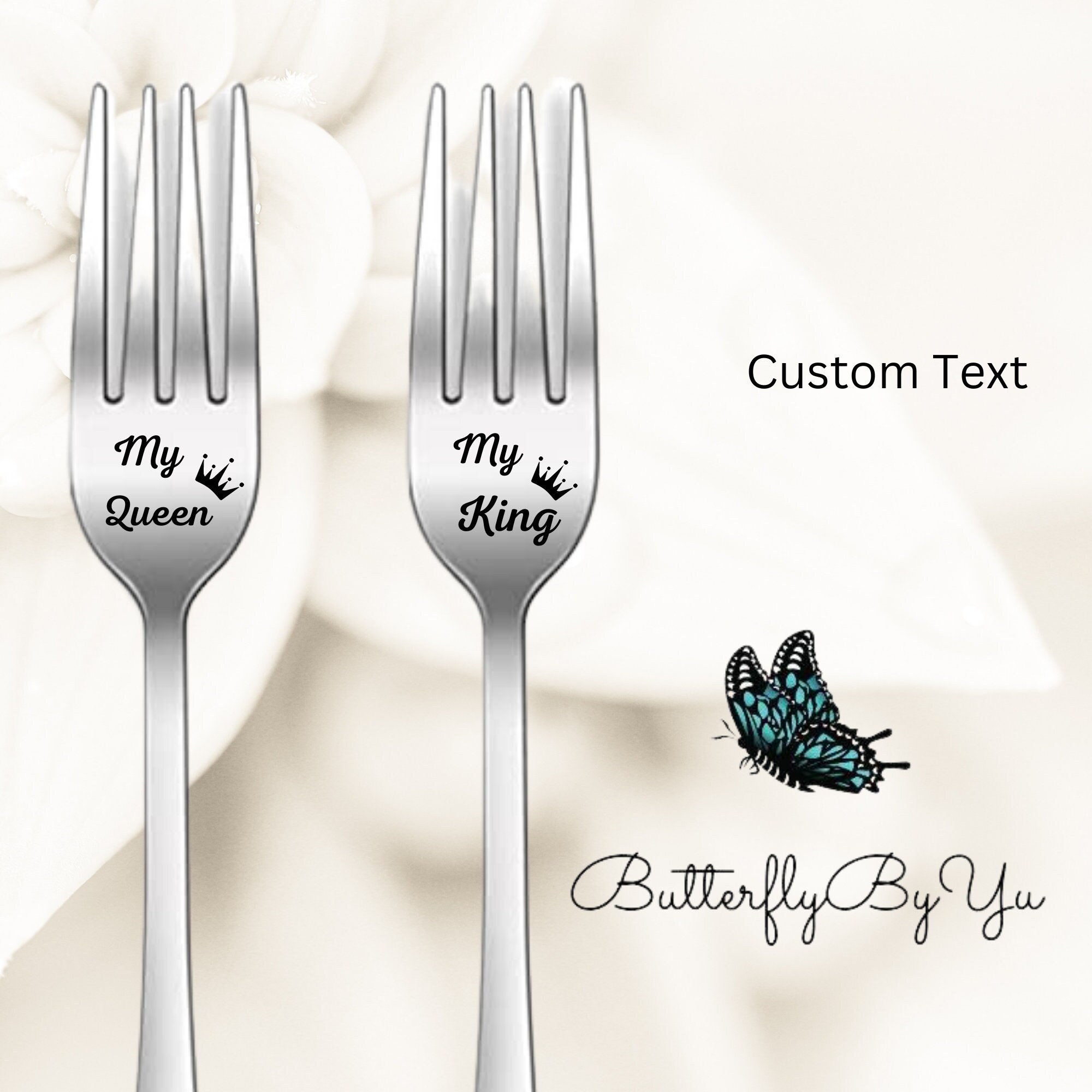 Engraved Wedding Forks Personalized Anniversary Forks - Etsy
