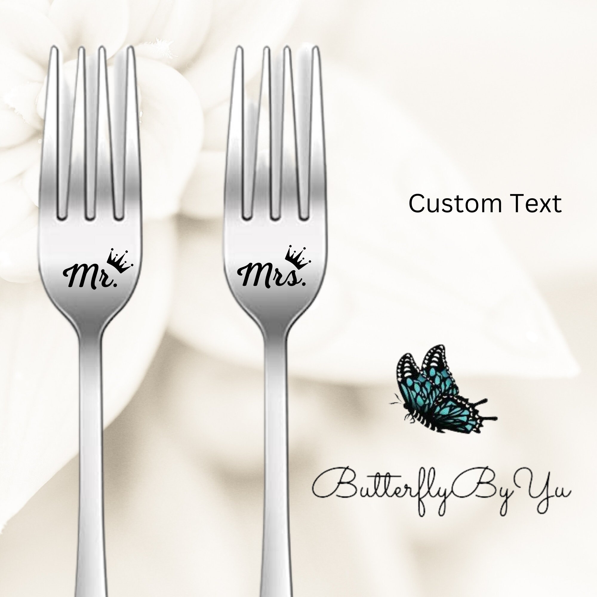 Engraved Wedding Forks Personalized Anniversary Forks - Etsy
