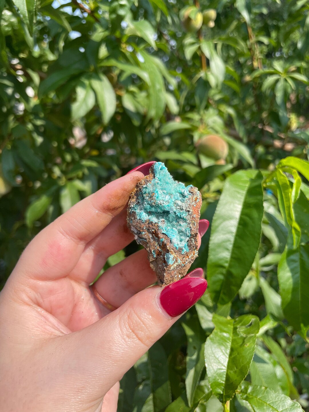 Raw Aurichalcite & Calcite in Matrix Mineral Crystal Cluster Specimen 3 ...