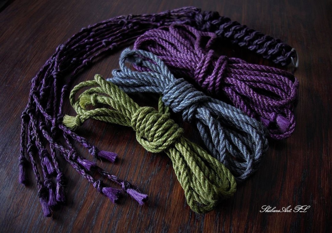 Rope Bondage Kit Intense Bdsm Whip Big Cat 3x4m/13ft Jute - Etsy
