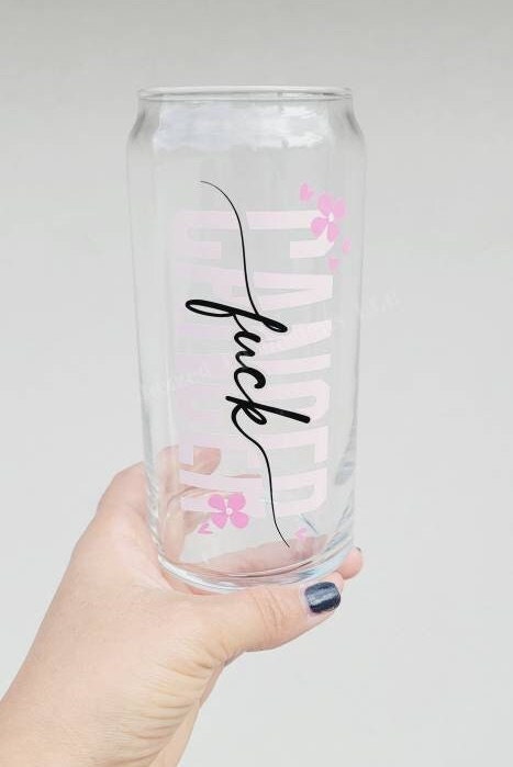 Breast Cancer Glass cancer Awareness Glass Cancer Survivor - Etsy