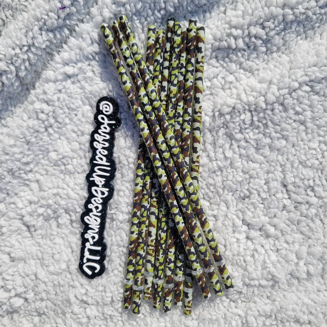 Sbux Straw Camo Print Straw BPA Free Camouflage Print Straw - Etsy