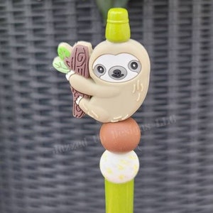 Sloth Pen| Sloth Lover Gift| Beaded Pen| Fun Pens| Cute Pen| Animal Pen ...