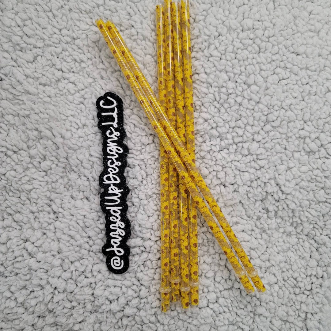 Sunflower Reusable Straw|reusable Plastic Straws| BPA Free| |plastic ...