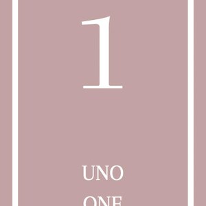 Printable Number Flashcards 1 - 20 SPANISH/ENGLISH - Etsy