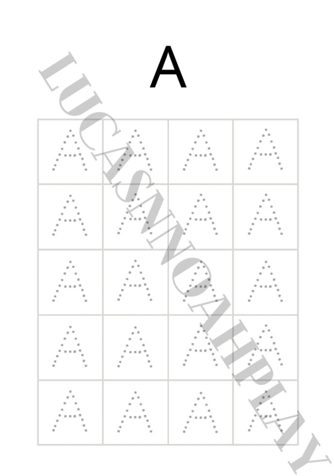 Tracing Letters A - Z I Educational I 26 A4 - Etsy