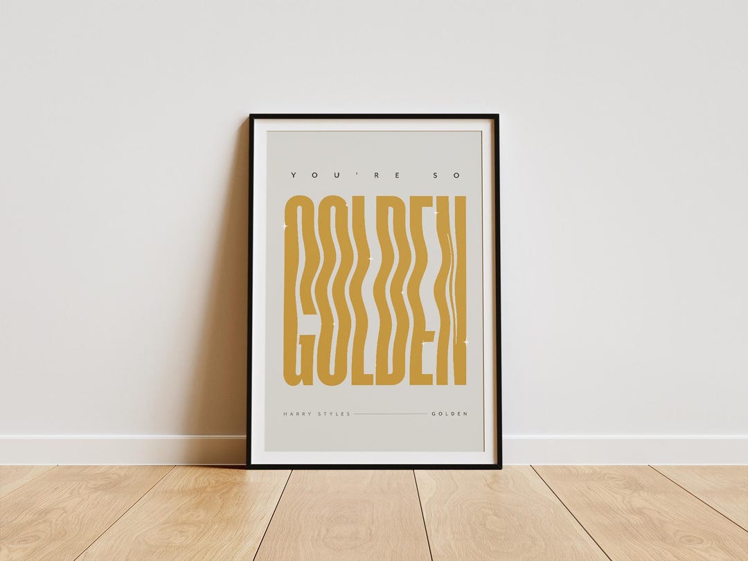 Golden | Harry Styles | Music | Wall Art | Print | Poster | A5 | A4 ...