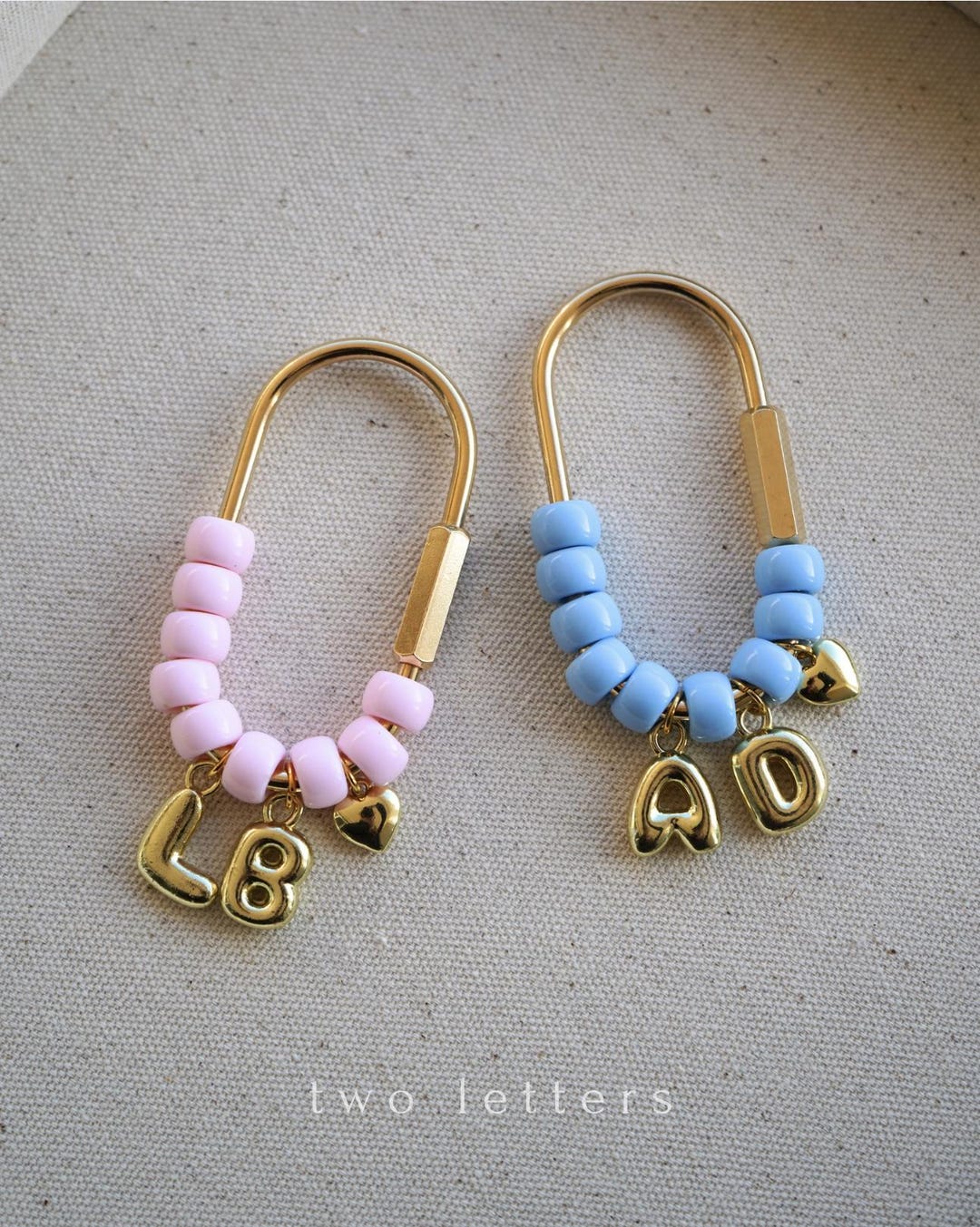 Bag Charm! | Two Letters - Etsy