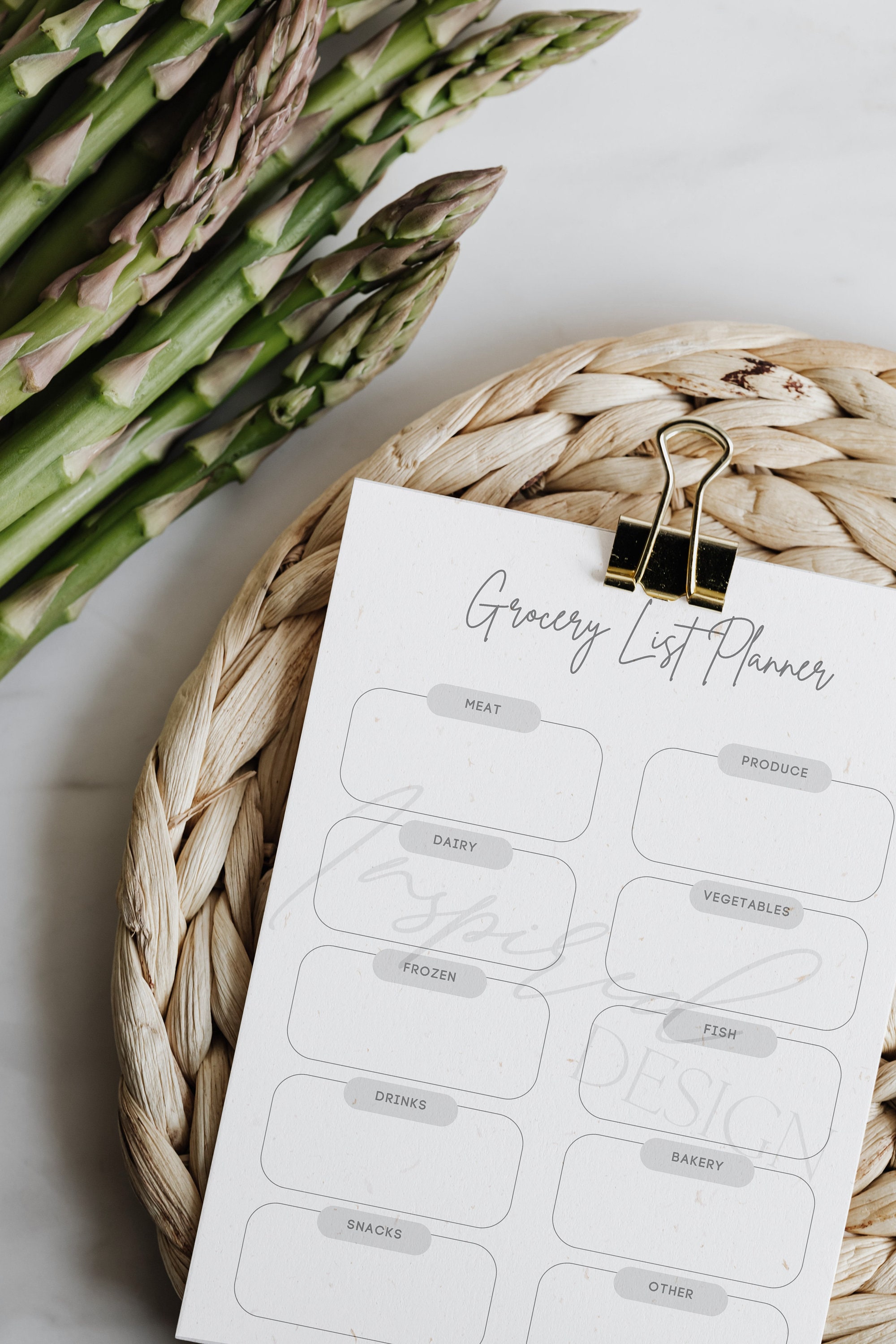 Printable Grocery List Planner, Meal Tracker, Food Journal, Meal Prep ...