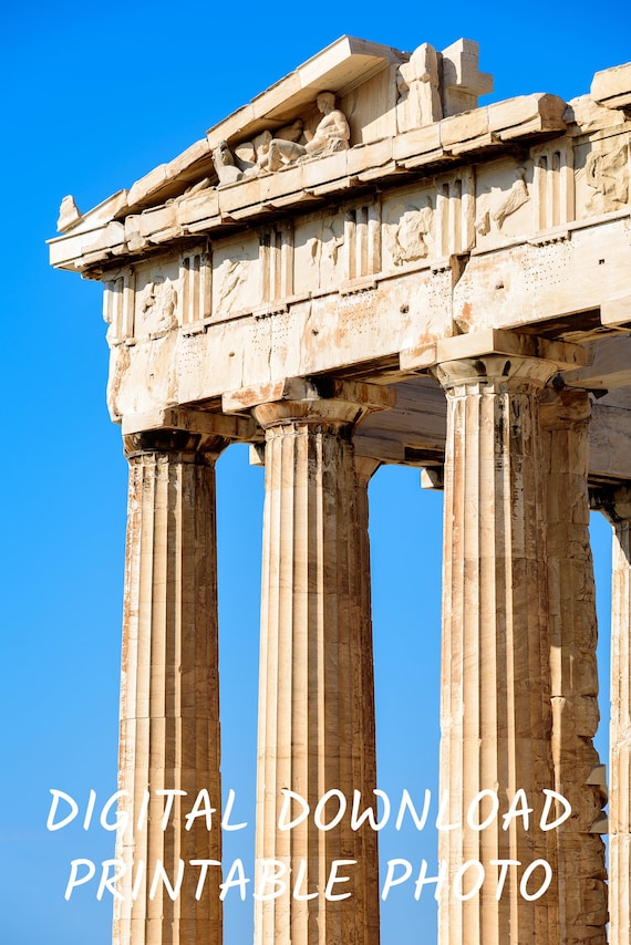 Digital Download Printable Photo Parthenon at the Acropolis | Etsy