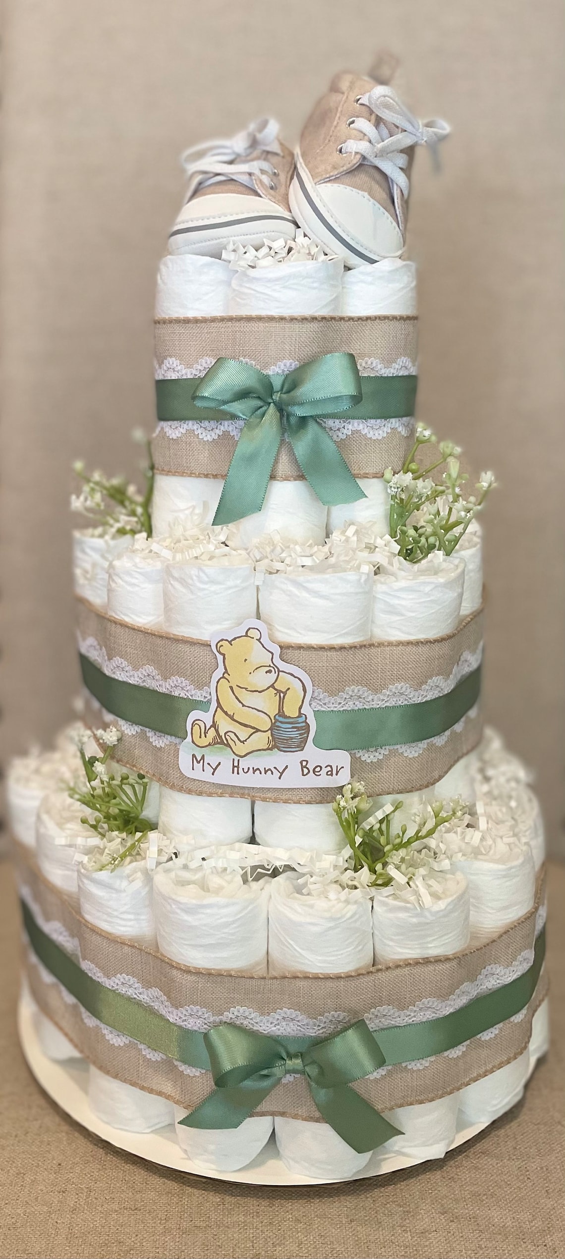 Classic Winnie the Pooh Diaper Cake - Etsy