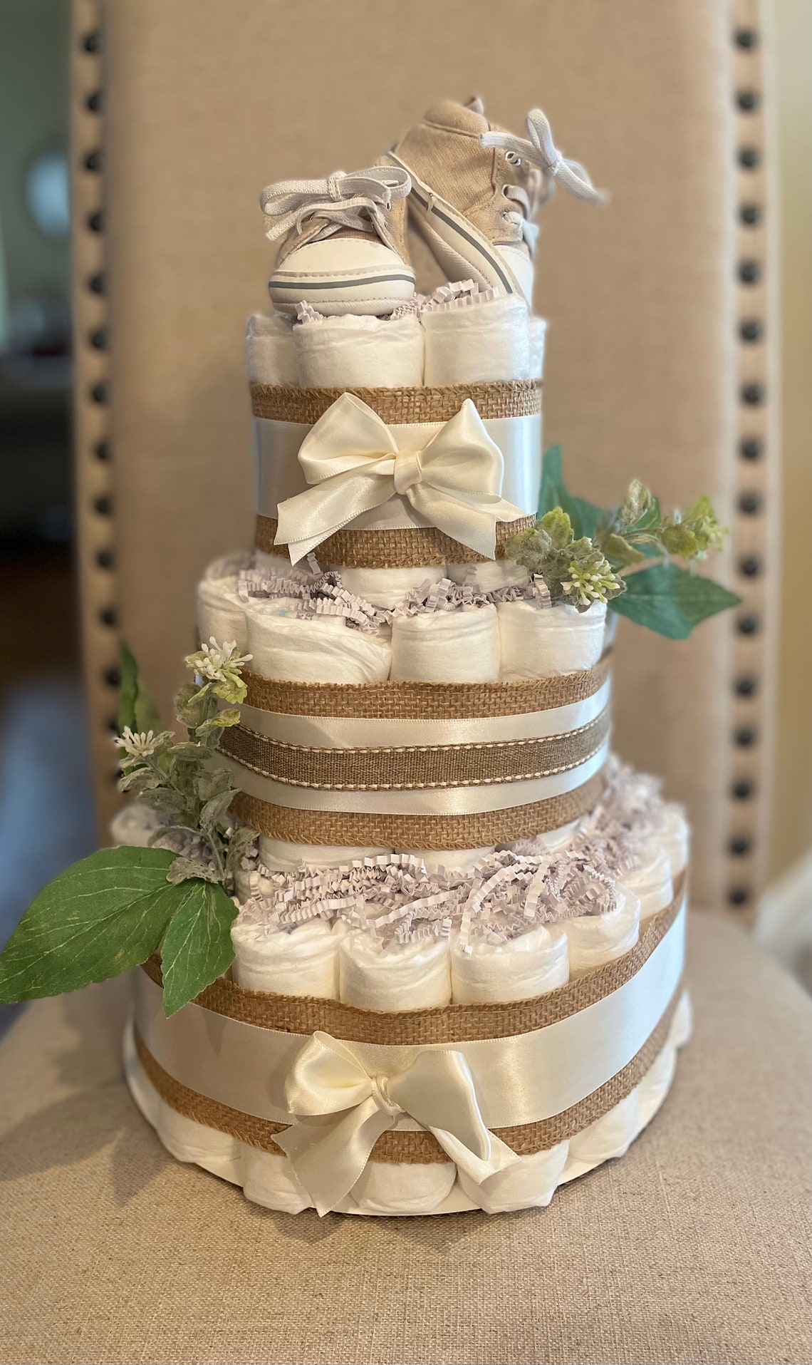Gender Neutral Diaper Cake - Etsy