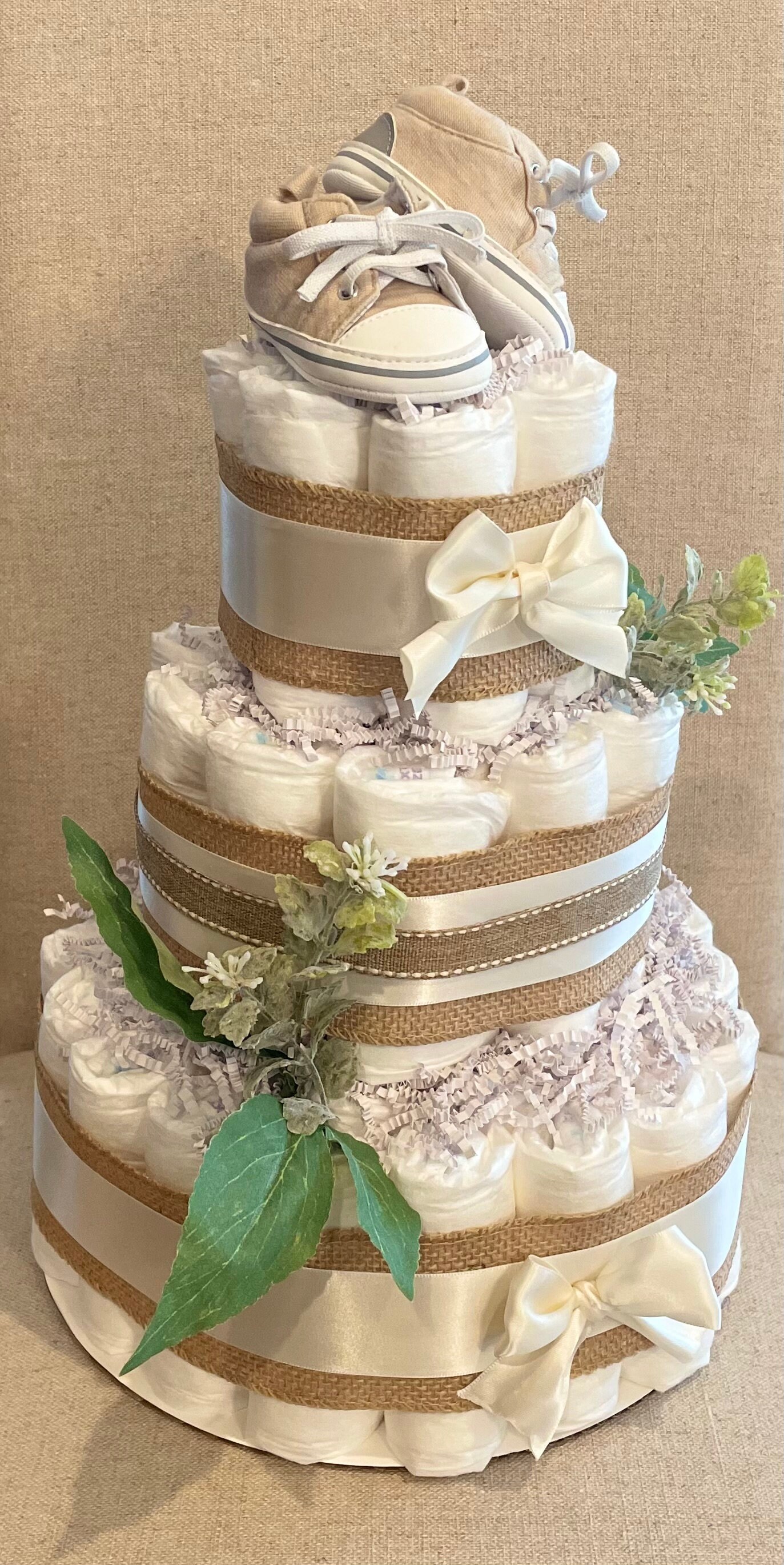 Gender Neutral Diaper Cake - Etsy