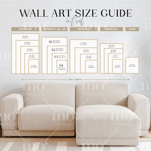 Frame Size Guide, Wall Art Size Guide, Vertical Frames Guide ...