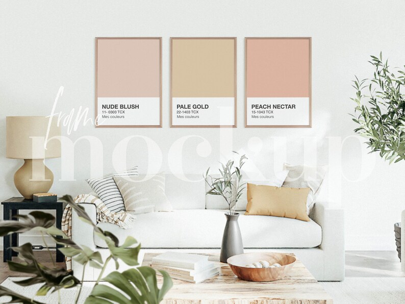 Set of 3 Frames Mockup A3 Mockup Boho Gallery Wall Mockup - Etsy