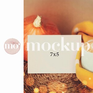7x5 Greeting Card Mockup: Halloween, Fall (digital Download) - Etsy