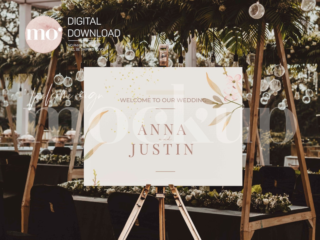 Wedding Sign Mock Up, Welcome Sign Mockup, Wedding Mockup, Seating ...
