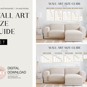 Frame Size Guide, Wall Art Size Guide, Vertical Frames Guide ...
