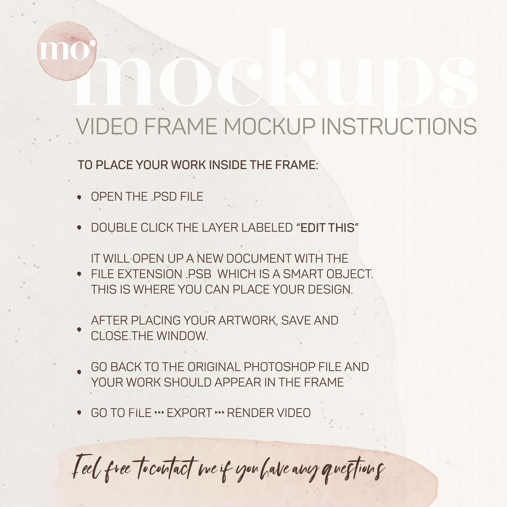 Video Mockupa4 Mockup Photo Frame Mockup Video Frame Mockup - Etsy