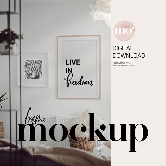 Set of 2 Frames Mockup 2x3 Ratio Square Frame Mockup Boho | Etsy