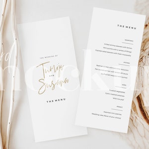 Wedding Program Mockup, Styled Card Mockup, Minimalist Boho Wedding ...