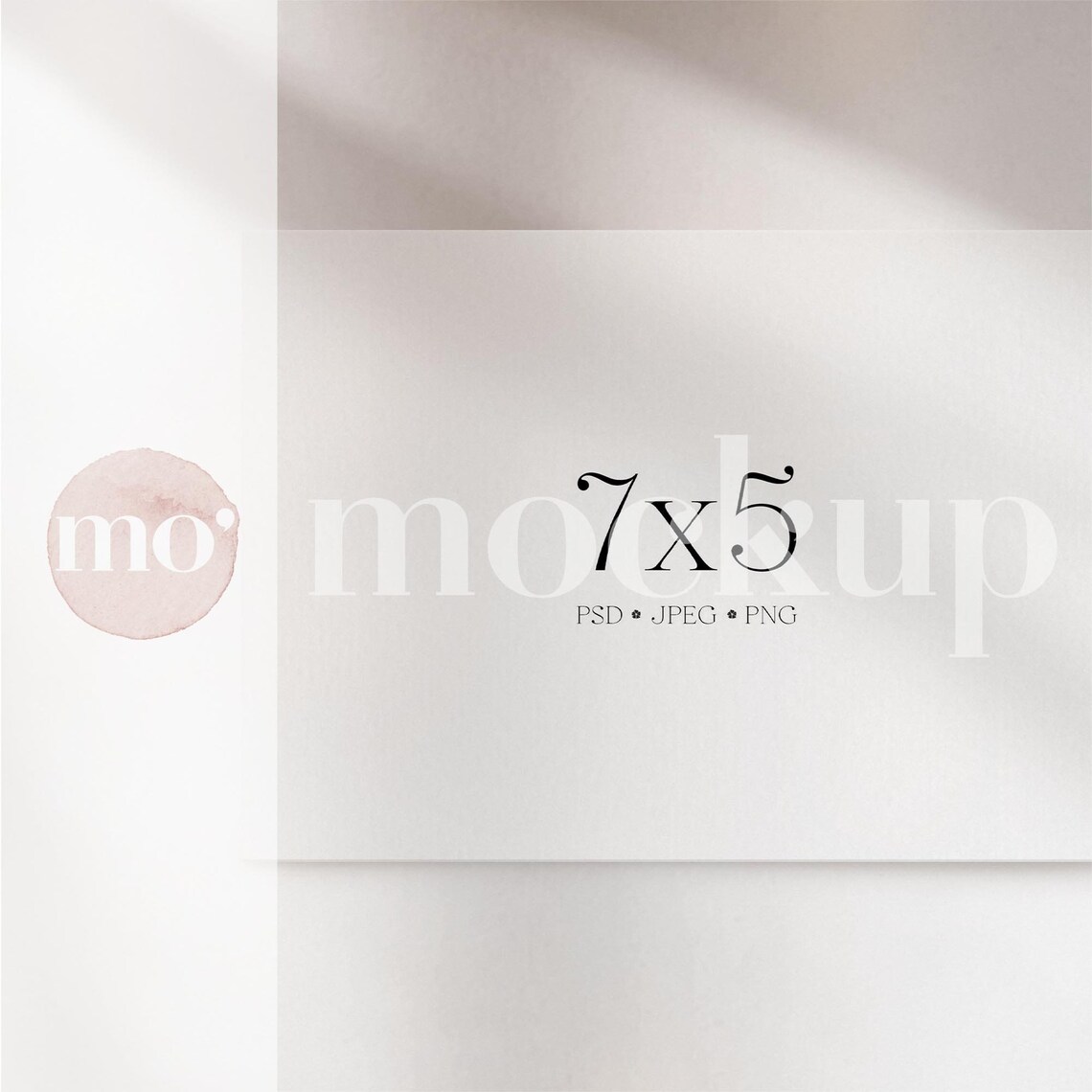 Greeting Card Mockup: 7x5 Horizontal Photo (digital Download) - Etsy