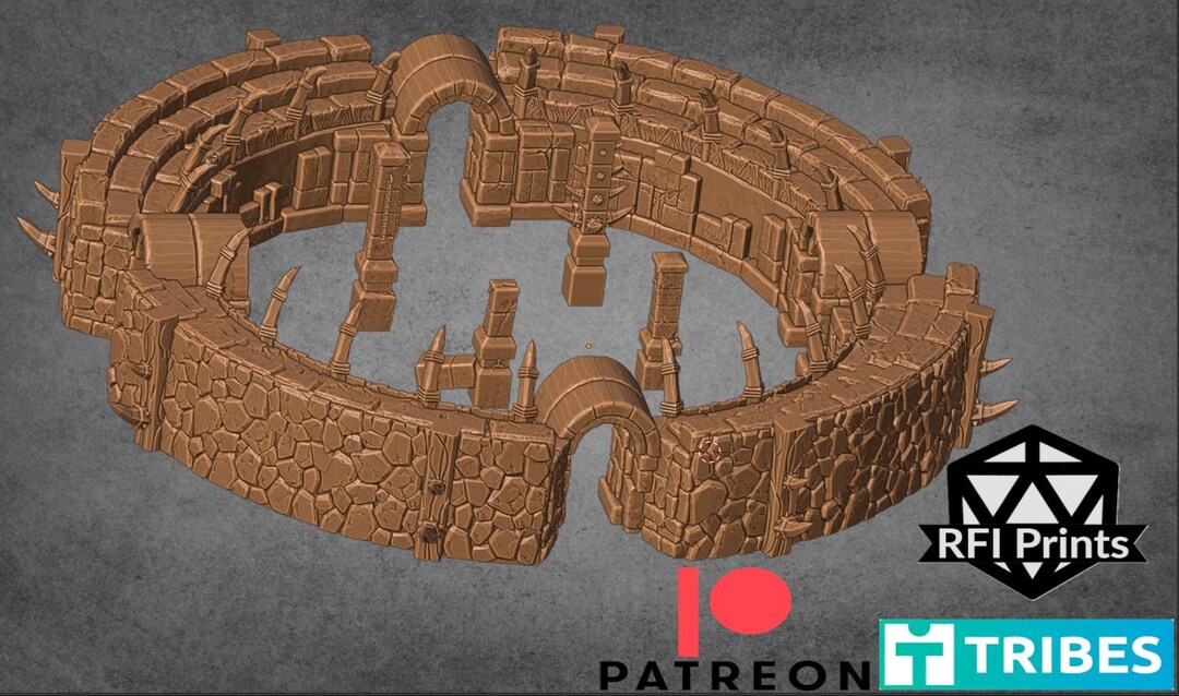 Orc Arena Orc Terrain RFI Prints - Etsy