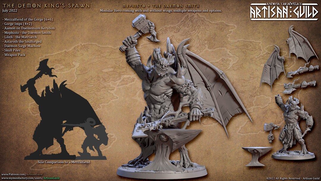 Mephisto the Daemon Smith - the Demon King Spawn Bundle - Artisan Guild ...