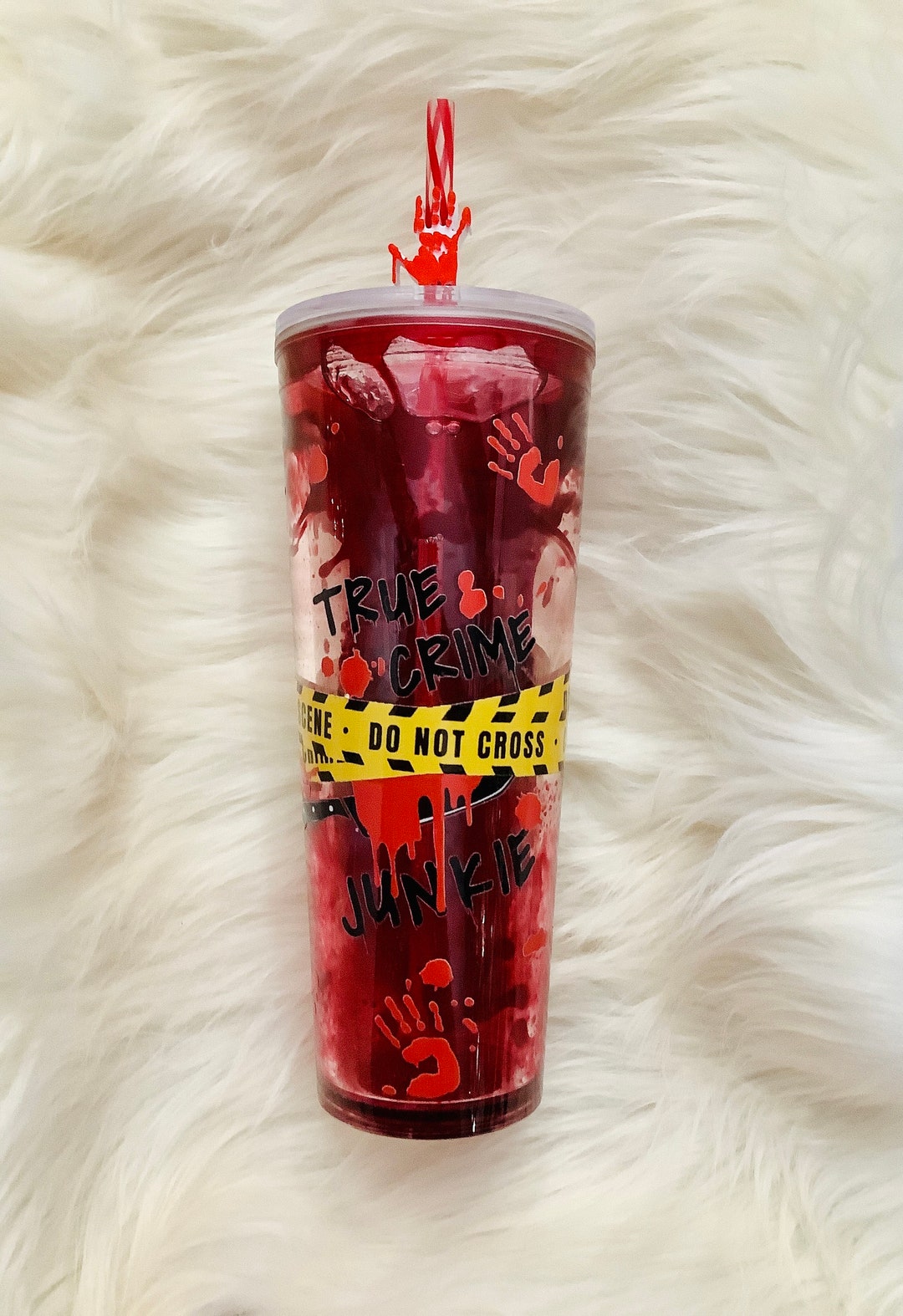 True Crimes Blood Drip Tumbler - Etsy